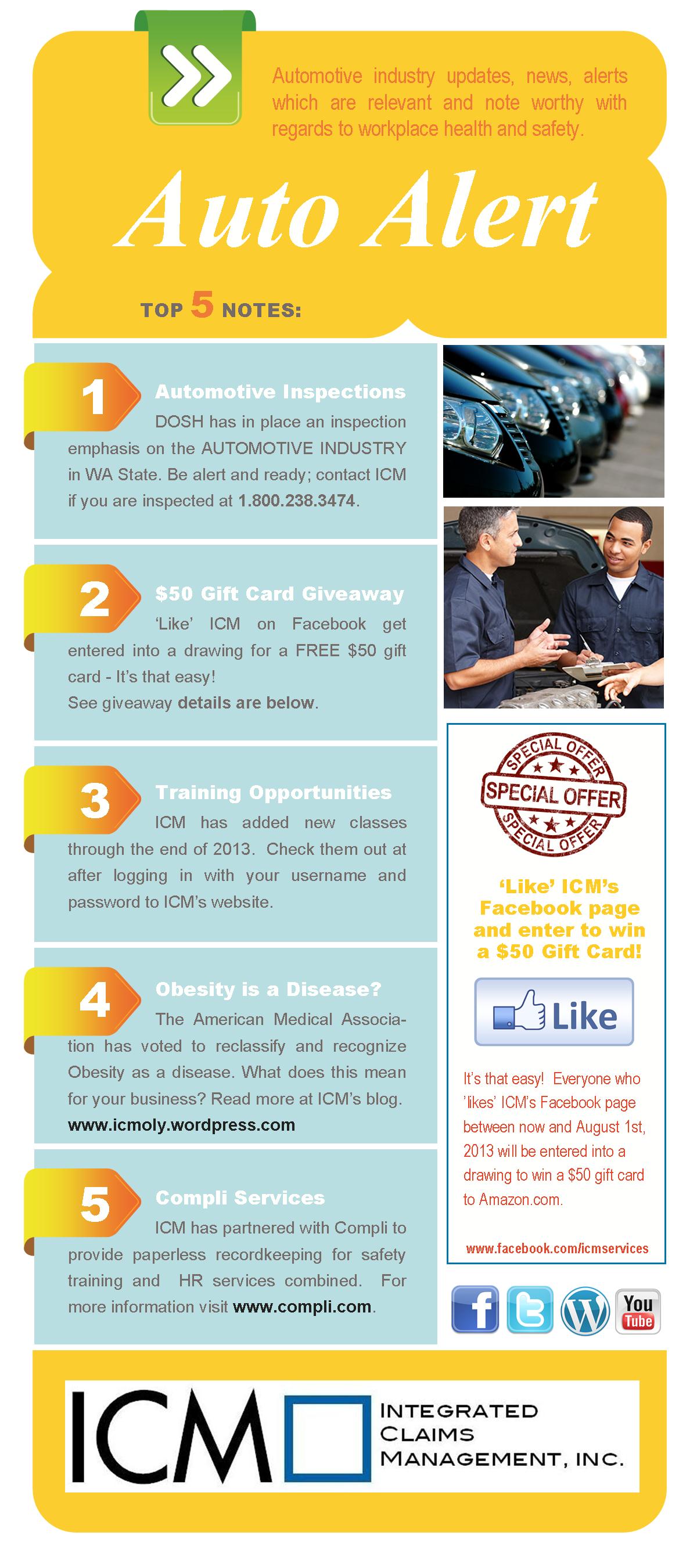 Automotive Alert July 2013 - Integrated Claims Management